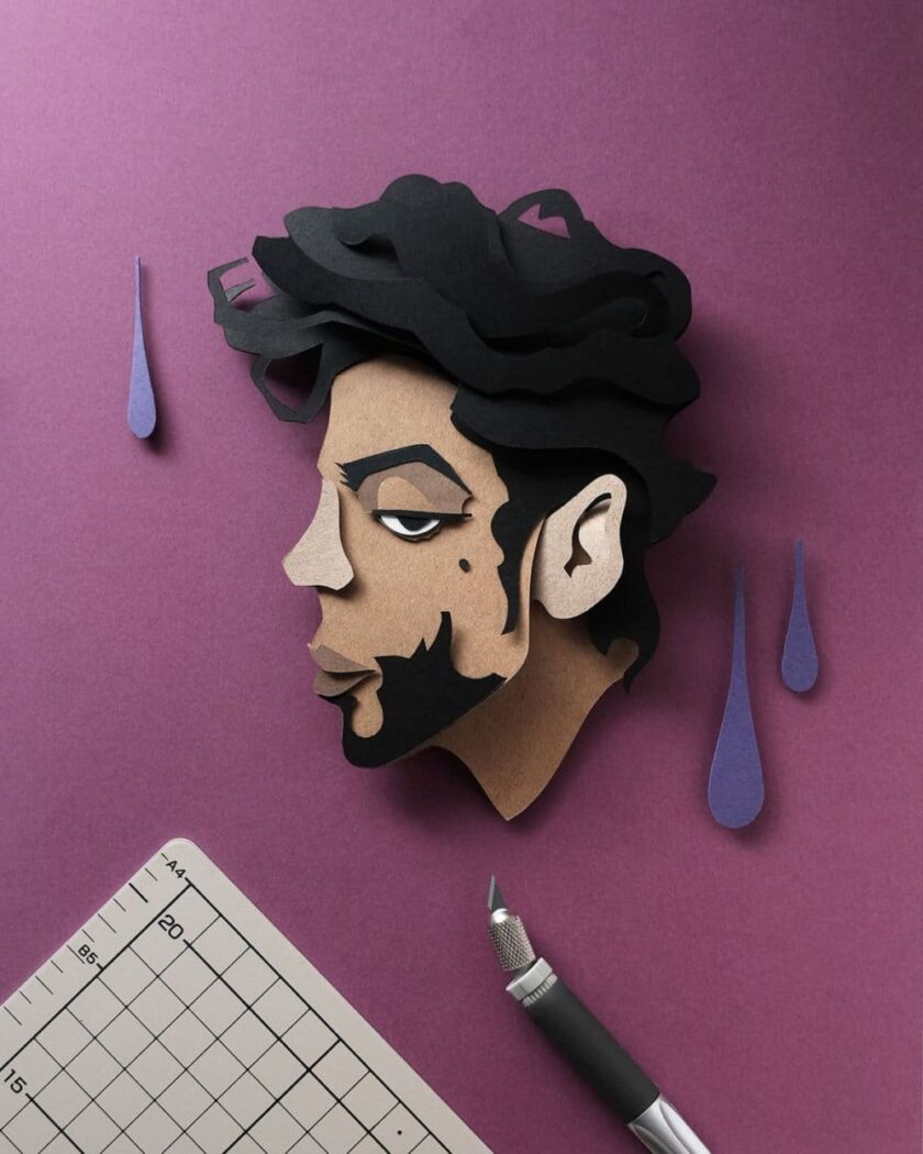 John Ed De Vera: pop culture paper cutting portraits