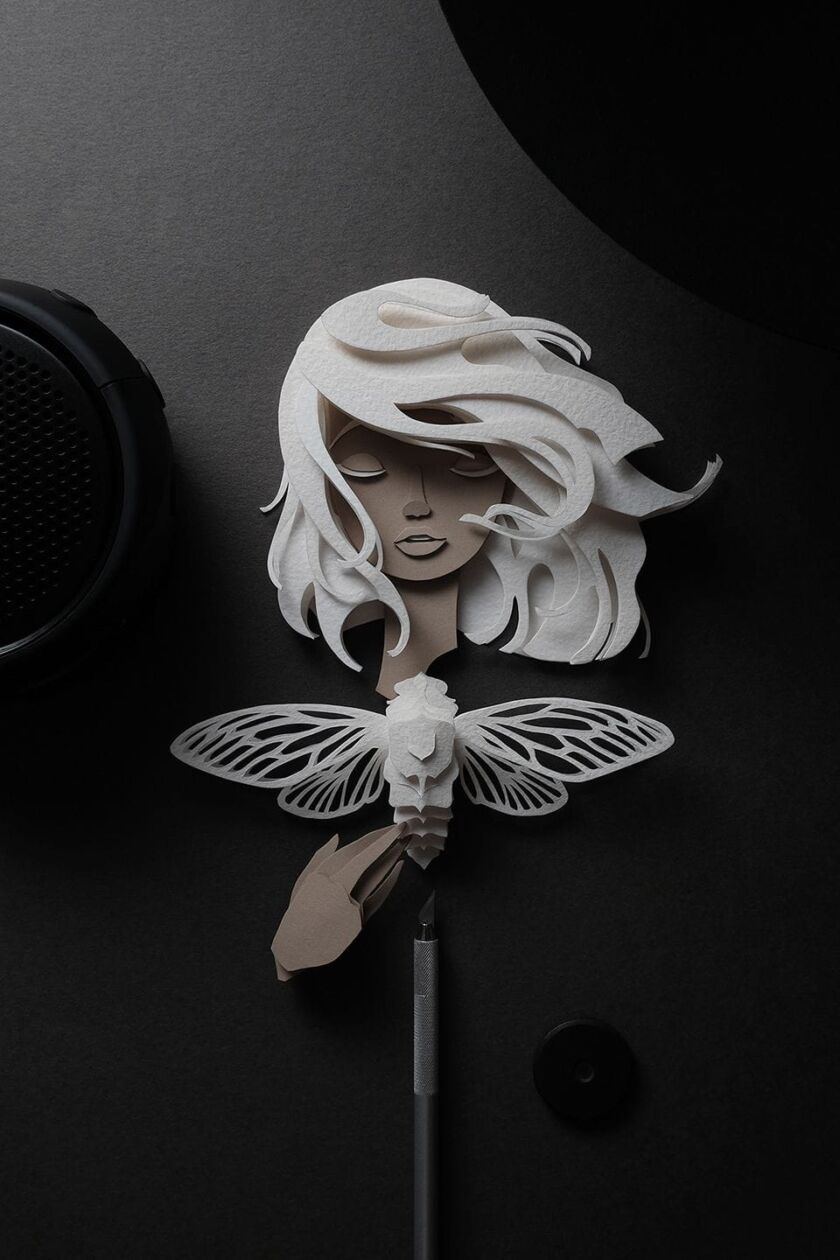 John Ed De Vera: pop culture paper cutting portraits