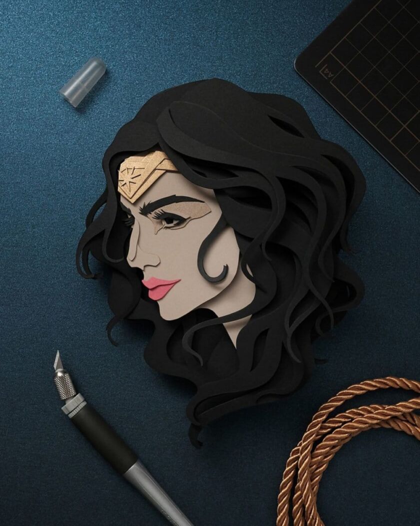 John Ed De Vera: pop culture paper cutting portraits