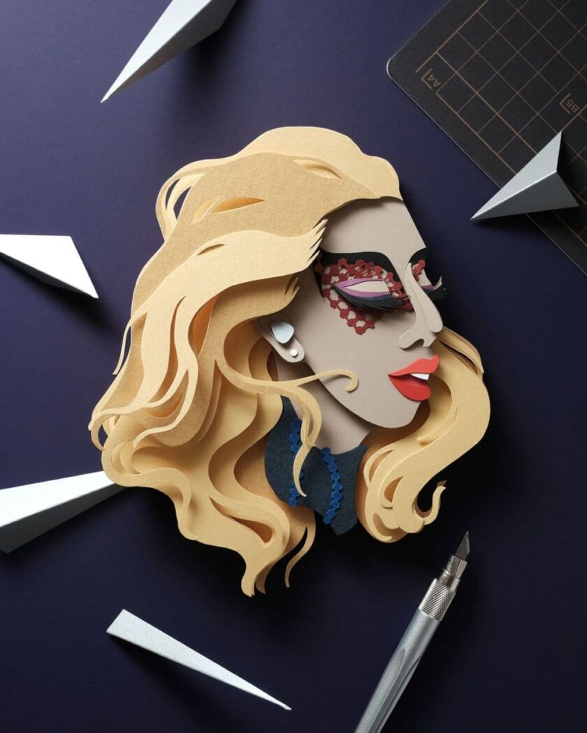John Ed De Vera: pop culture paper cutting portraits