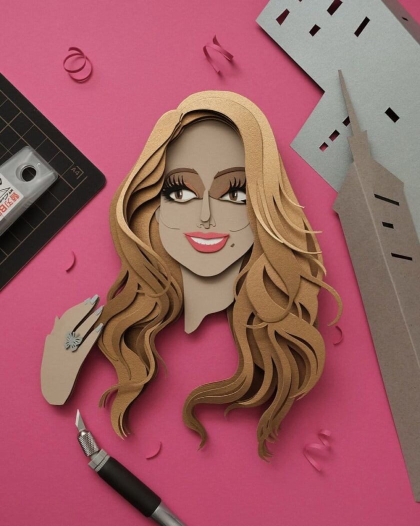 John Ed De Vera: pop culture paper cutting portraits