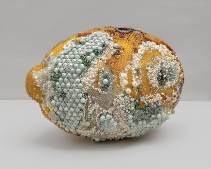 Kathleen Ryan: bejeweled rotting fruit sculptures