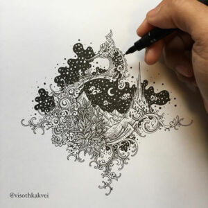 Beyond the pen: how Visoth Kakvei transforms doodles into dimensions ...