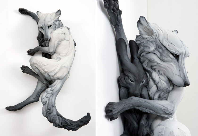 Beth Cavener: human emotion-themed animal sculptures
