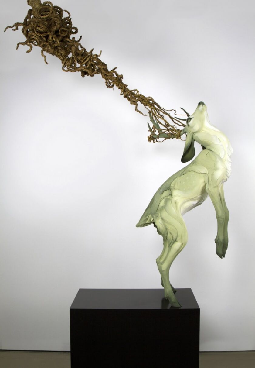 Beth Cavener: human emotion-themed animal sculptures