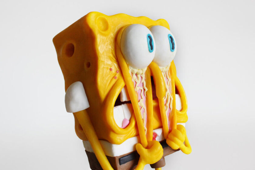 Handmade polymer clay sculptures of SpongeBob by Alex Palazzi & Cecilia ...