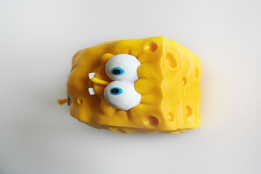 Handmade polymer clay sculptures of SpongeBob by Alex Palazzi & Cecilia ...