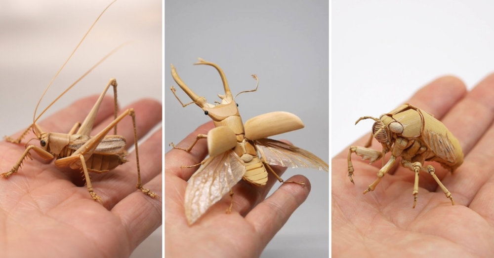 Nature in miniature: the bamboo insect sculptures of Noriyuki Saitoh ...