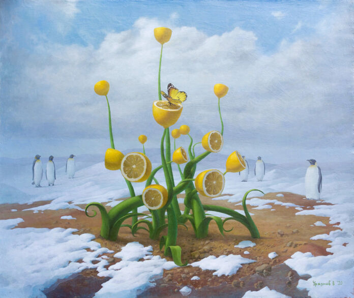 Vitaliy Urzhumov: surreal lemon-themed paintings