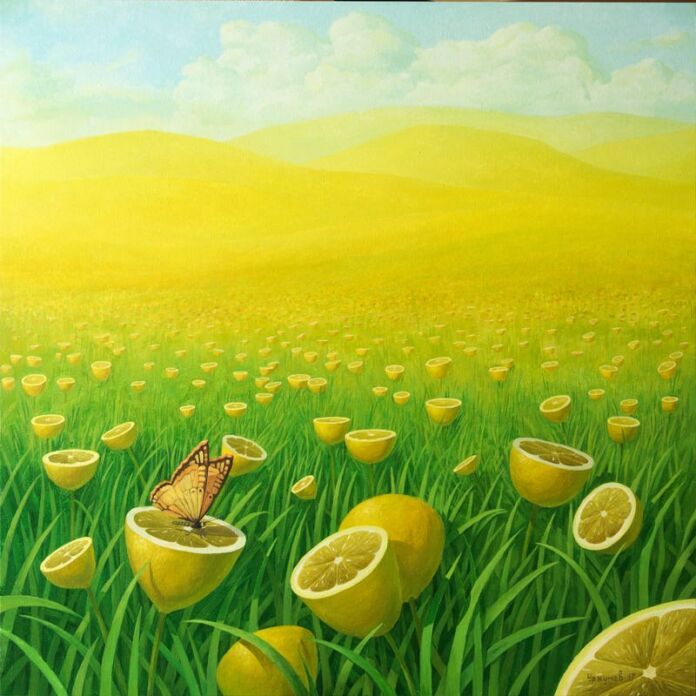 Vitaliy Urzhumov: surreal lemon-themed paintings