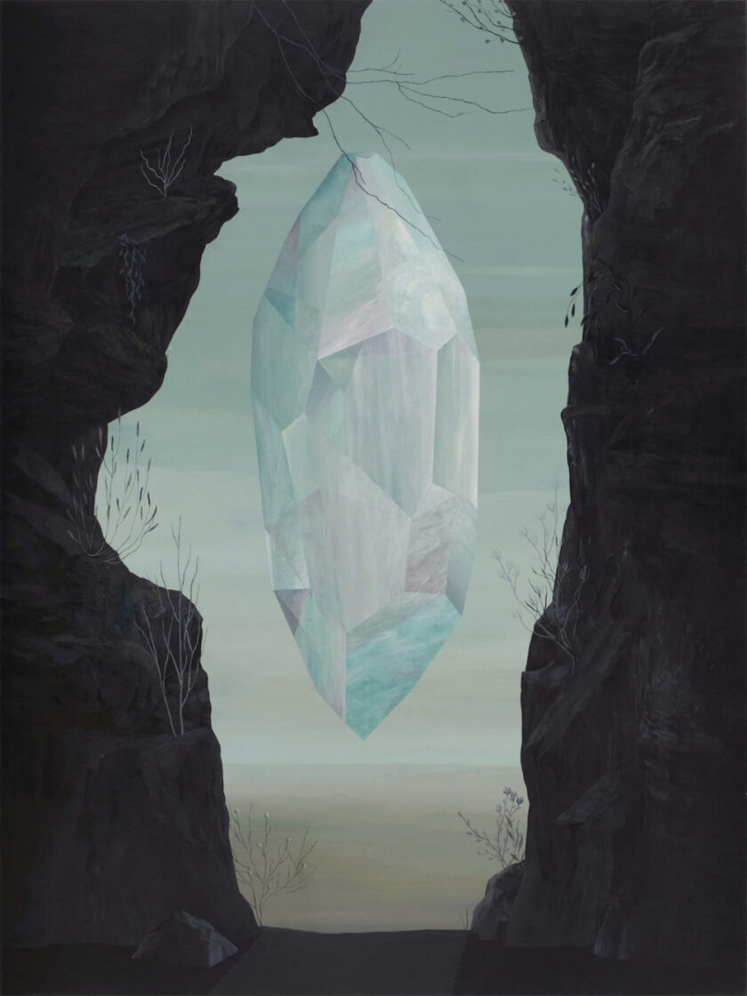 Rebecca Chaperon: crystals defying gravity in surreal art