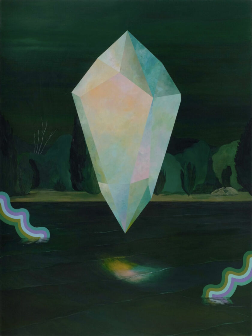 Rebecca Chaperon: crystals defying gravity in surreal art