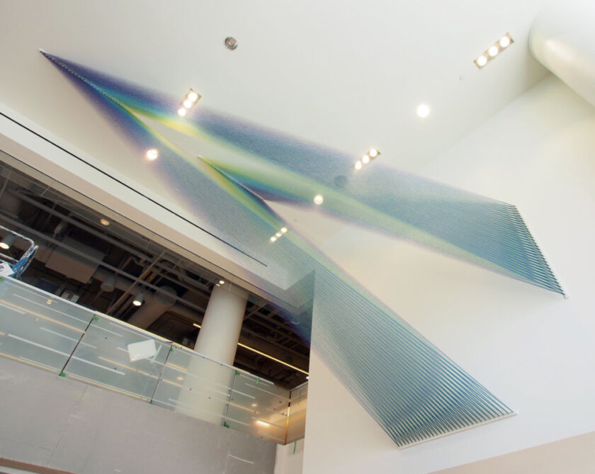 Gabriel Dawe: rainbow thread installations