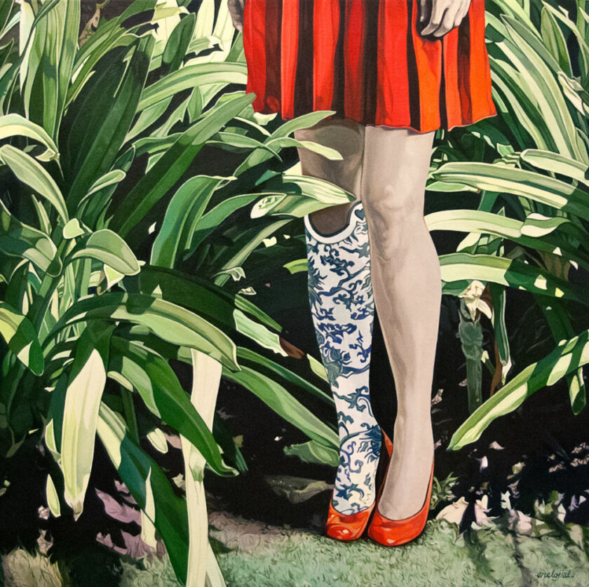 Jolene Lai: surrealist paintings of girls in dreamscapes