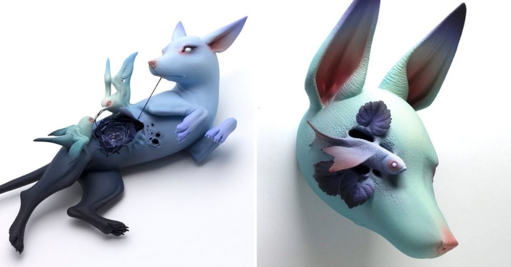 Uncanny symbiosis: intriguing sculptures of amalgamated creatures by ...