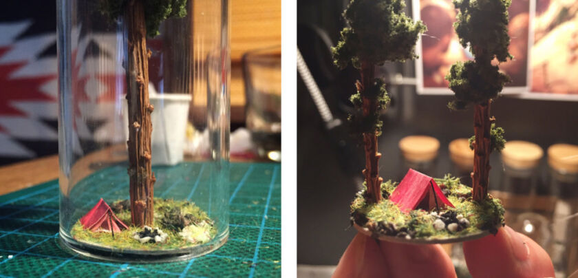 Micro Matter: mini dioramas inside glass test-tubes by Rosa de Jong ...