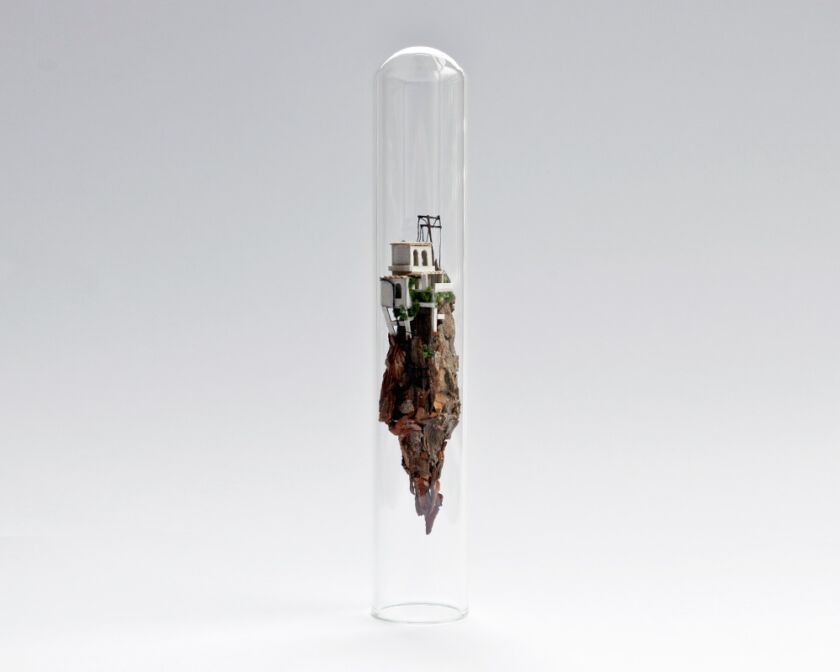 Micro Matter: mini dioramas inside glass test-tubes by Rosa de Jong ...