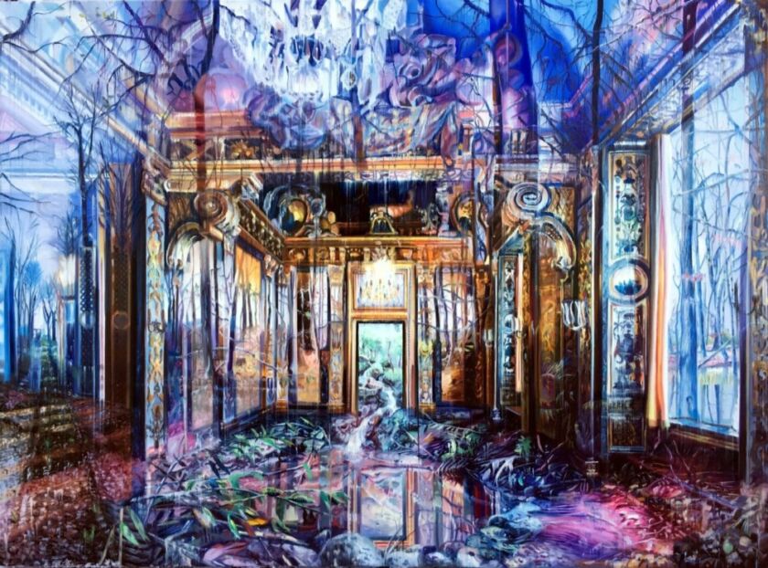 Jacob Brostrup: paintings of overlapped nature and human environments