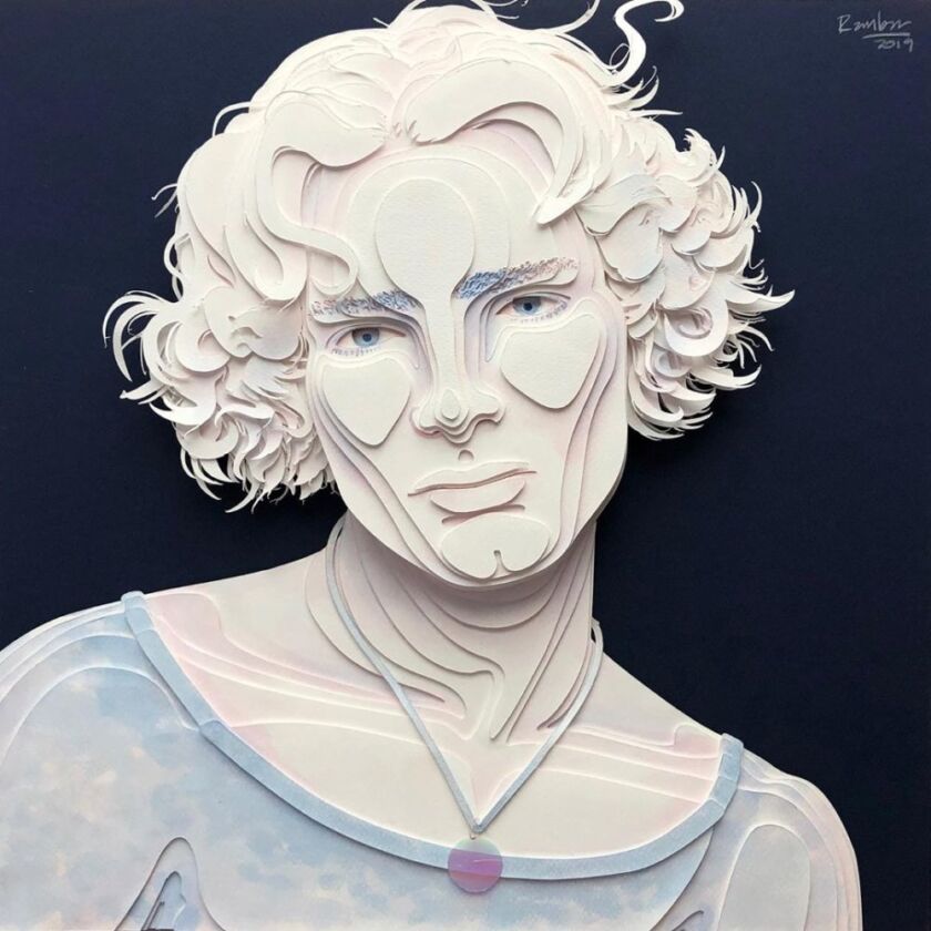 Stunning 3D portraits and illustrations made out of layered paper cuts ...