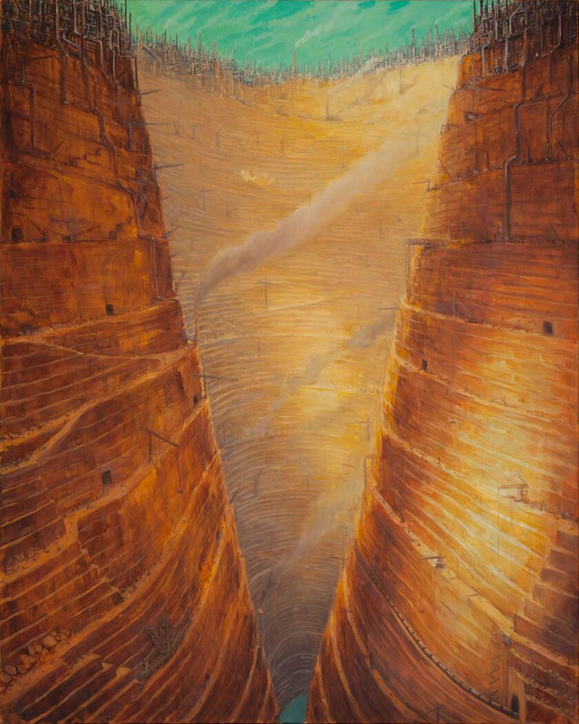 Michael Kerbow: dystopian surrealist paintings