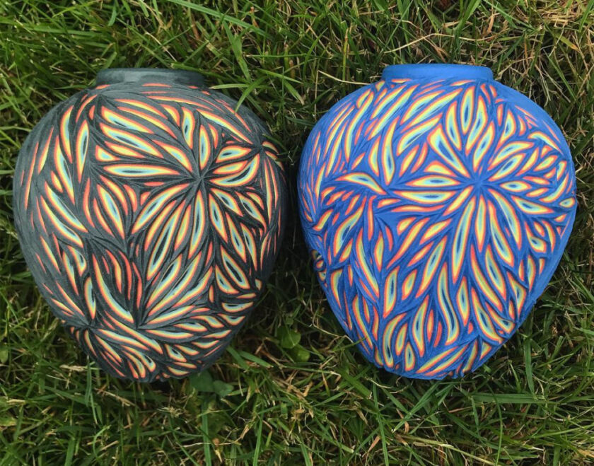 Sean Forest Roberts: colorful textured ceramics