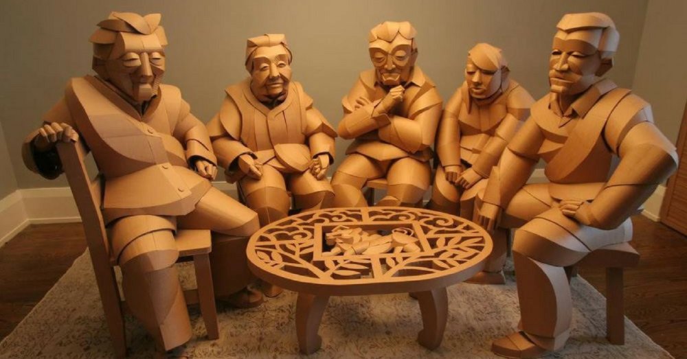 Ancestral echoes: Warren King's cardboard figures whisper stories of a ...