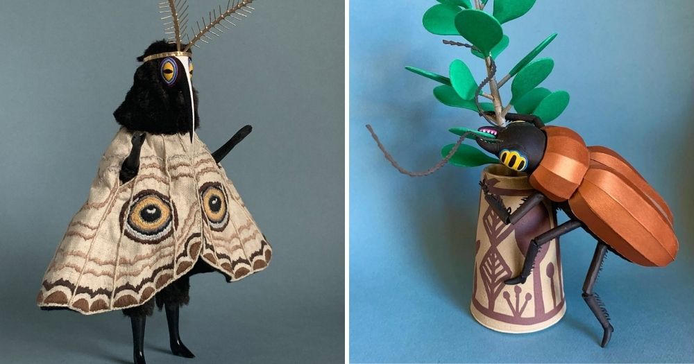 Sculpted fantasies: cute and strange paper and textile creatures by Cat ...