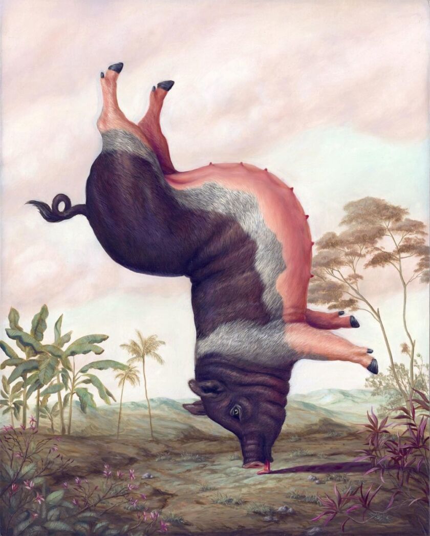 Bruno Pontiroli: surreal contorted and twisted animal paintings