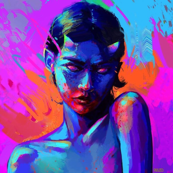 The dark, psychedelic, and erotic digital art of Canadian artist Phazed — Visualflood Magazine