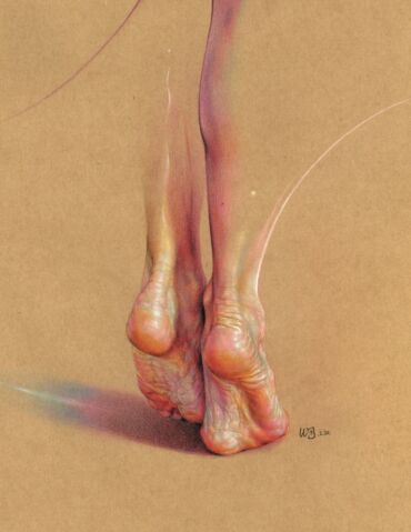 Expressive anatomical colored pencil drawings by WanJin Gim ...