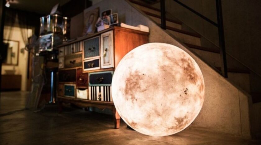 Acorn Studio: moon-shaped Lunar pendant lanterns
