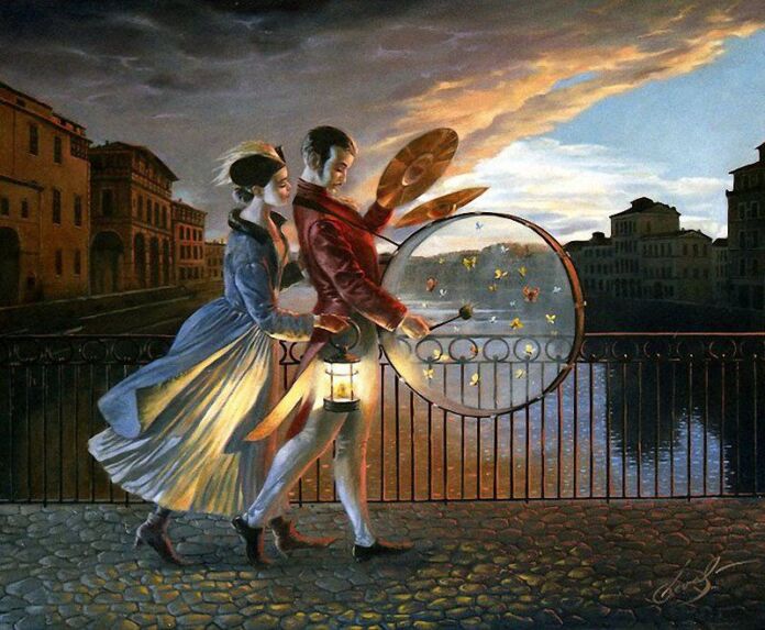 Michael Cheval: absurdist surrealist paintings
