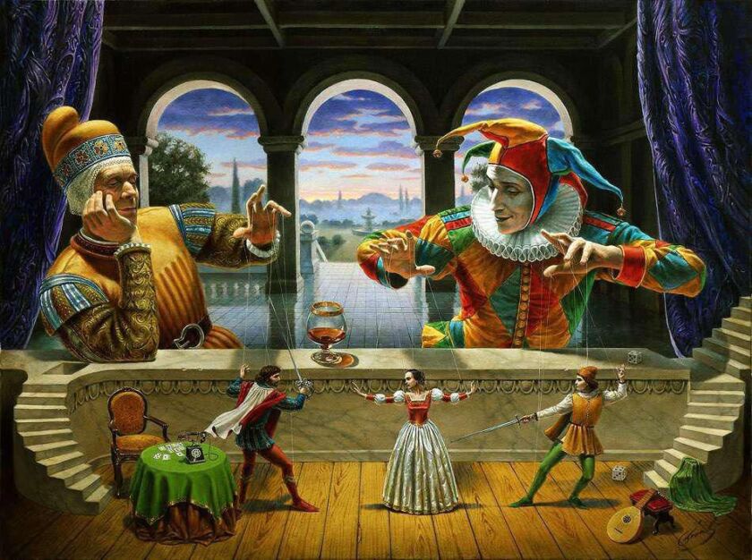 Michael Cheval: absurdist surrealist paintings