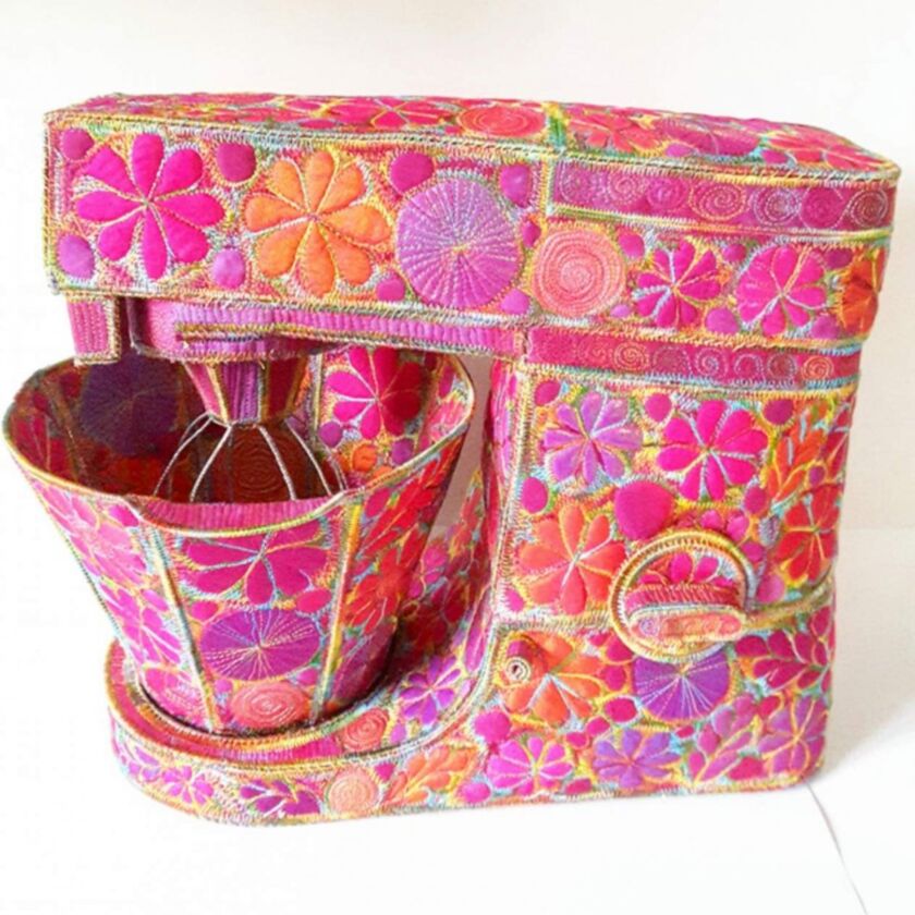 Gorgeously patterned textile sculptures of household objects by Sue ...