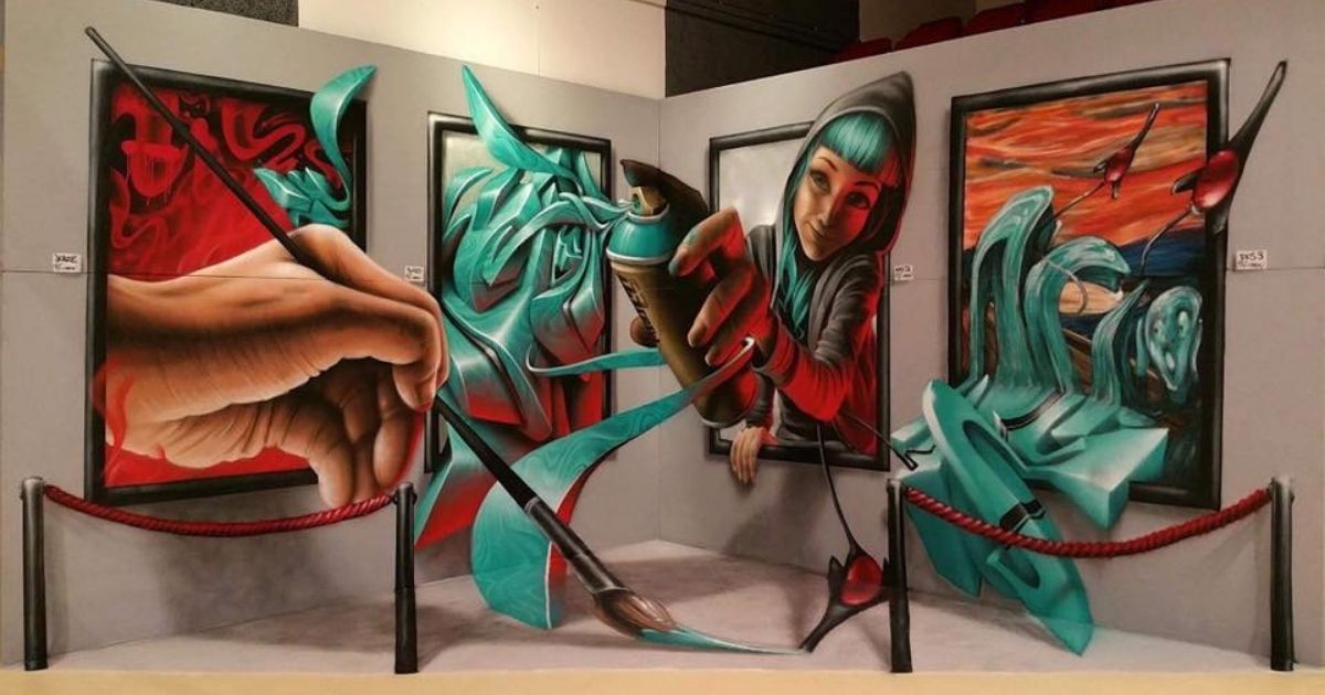 The mind-bending optical illusions of Jeaze Oner's three-dimensional ...