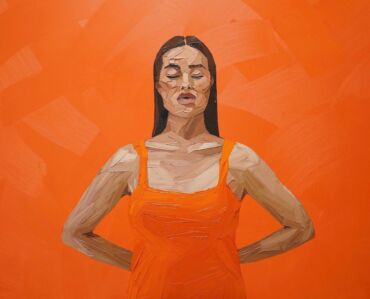 Elena Gual Baquera: female impasto figurative paintings