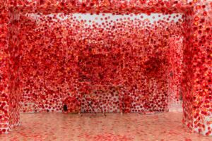 Yayoi Kusama: Flower Obsession installation art