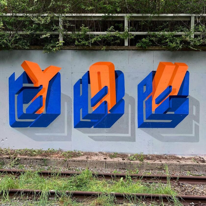 Pref's dazzling 3D typography murals: blending text, depth, and ...