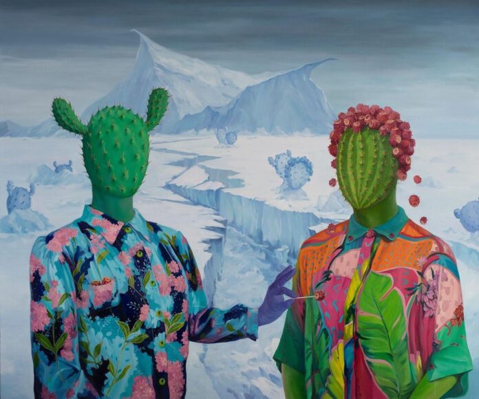Jingyi Wang: surreal paintings on human social distance