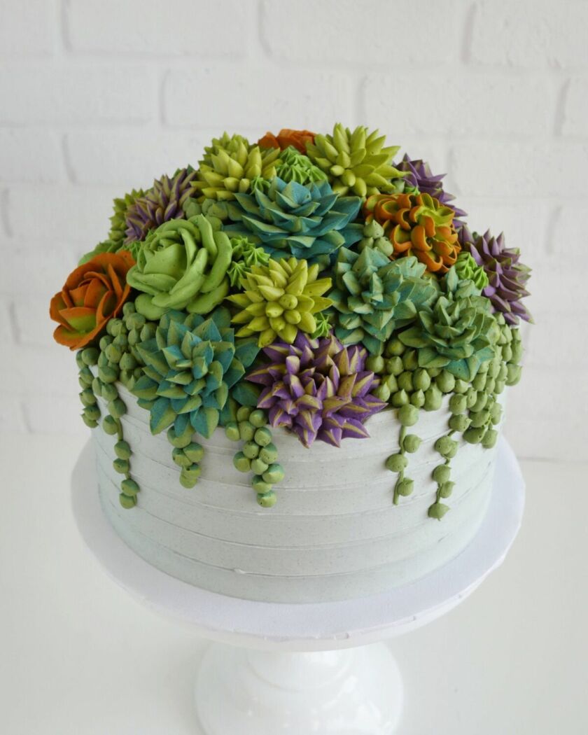 The magic of Leslie Vigil's buttercream art: lifelike cacti and ...