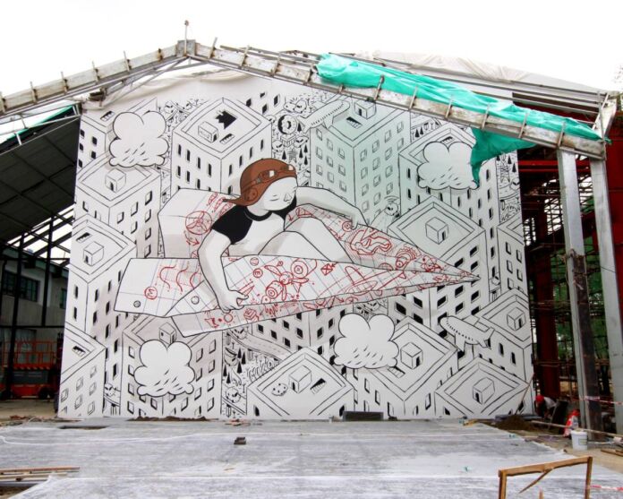 The art of storytelling: wonderful cartoon murals in large scale by ...