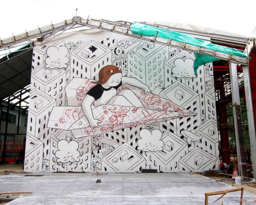 The art of storytelling: wonderful cartoon murals in large scale by ...