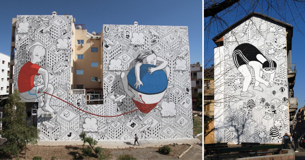 The art of storytelling: wonderful cartoon murals in large scale by ...