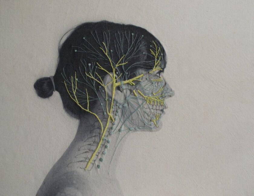 Constructal: self-portraits embroidered with anatomical figures by ...