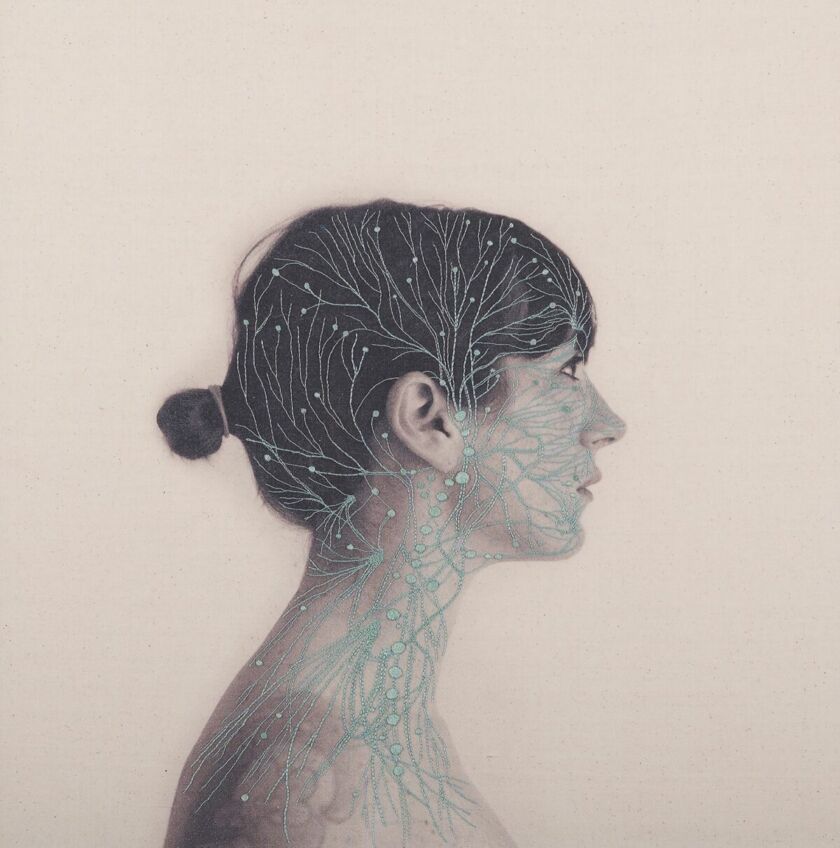 Constructal: self-portraits embroidered with anatomical figures by ...