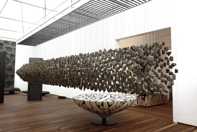 Jaehyo Lee: contemporary wood and stone sculptures