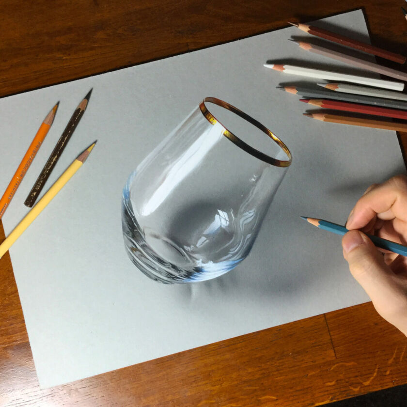 Marcello Barenghi: photo-realistic 3D pencil drawings