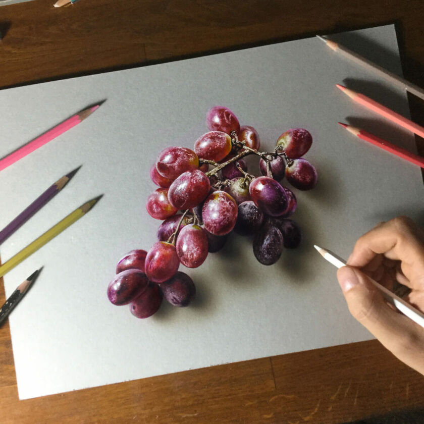 Marcello Barenghi: photo-realistic 3D pencil drawings