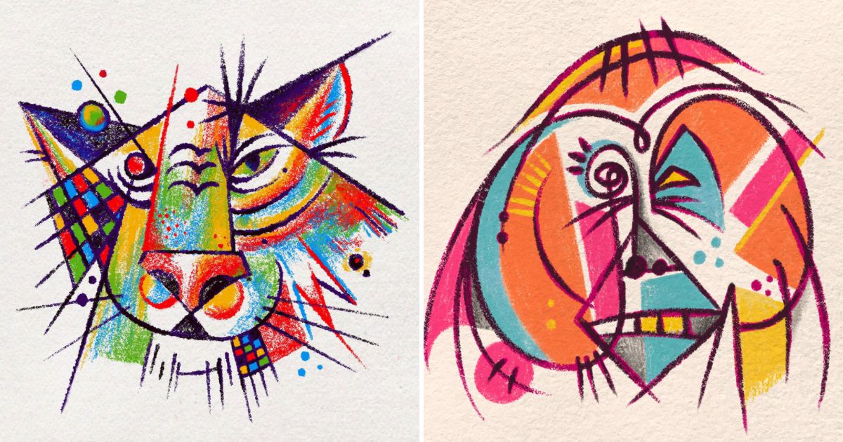 Picasso's wildlife: amazing abstract expressions of animals by Rohan ...