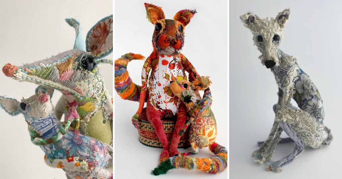 Bryony Rose Jennings: enchanting animal textile sculptures